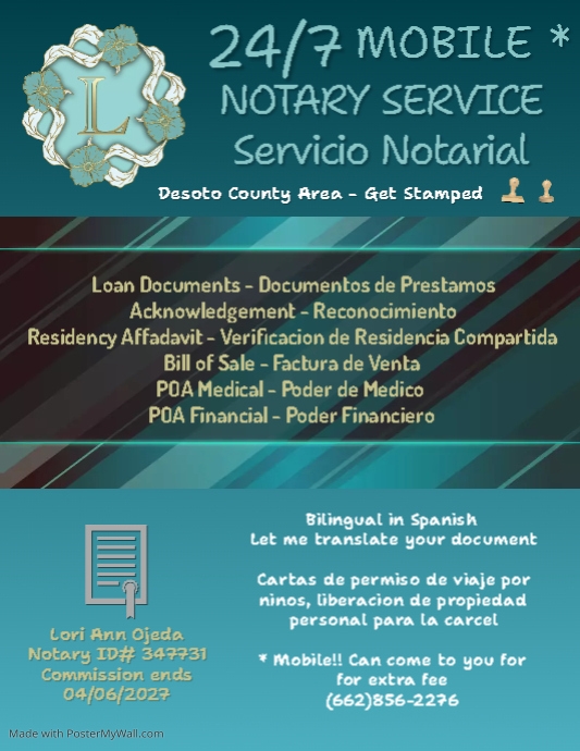 Notary Service Flyer | PosterMyWall