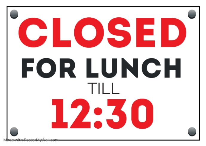 Copy of close signage template | PosterMyWall