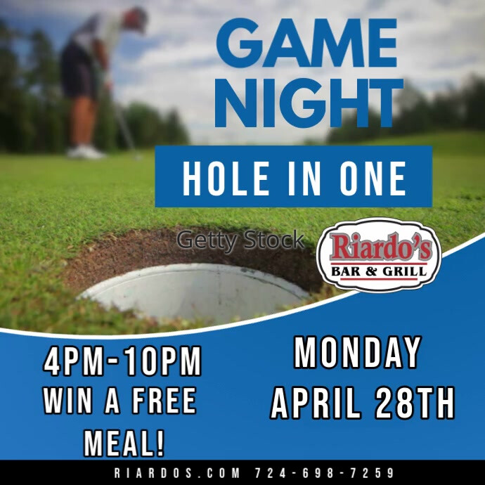 Game Night Hole in One Oct 9 | PosterMyWall