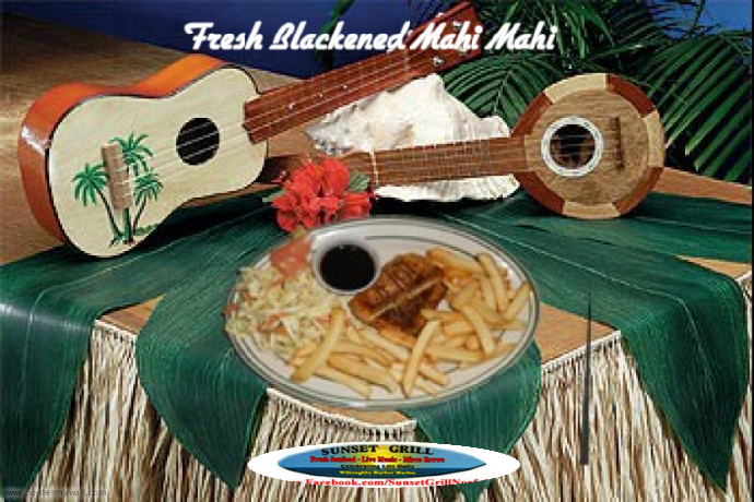 Fresh Blackened Mahi Mahi | PosterMyWall