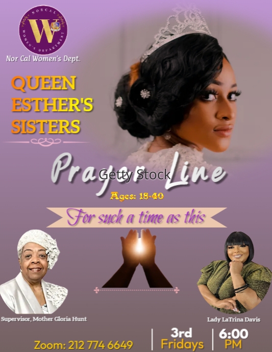 NCWD Queen Esther Prayer | PosterMyWall