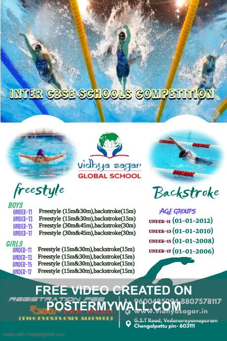 Swimming Lessons Ad | PosterMyWall