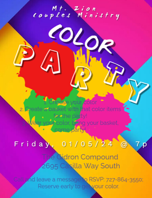 Copy of Color Party - Flyer | PosterMyWall