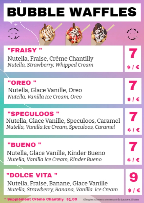 panneau affichage waffles | PosterMyWall