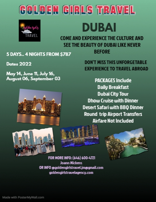 Copy of Copy of DUBAI FLYER | PosterMyWall