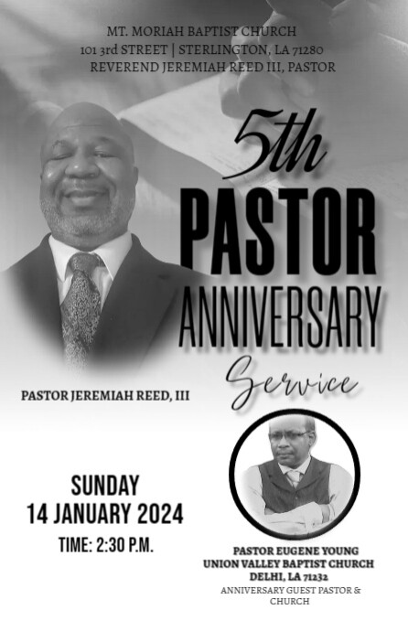 JEREMIAH REED ANNIVERSARY011424 | PosterMyWall