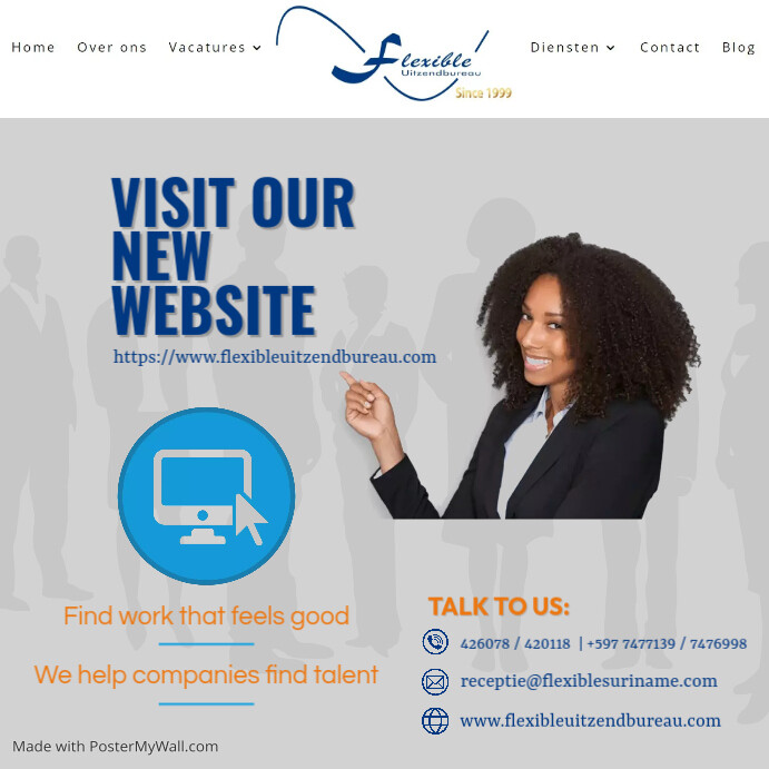 Copy of visit our new website | PosterMyWall