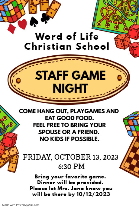 Game Night and Tambola Poster | PosterMyWall