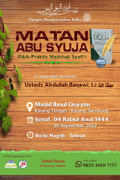Copy of Ustadz Abdullah Banawi | PosterMyWall
