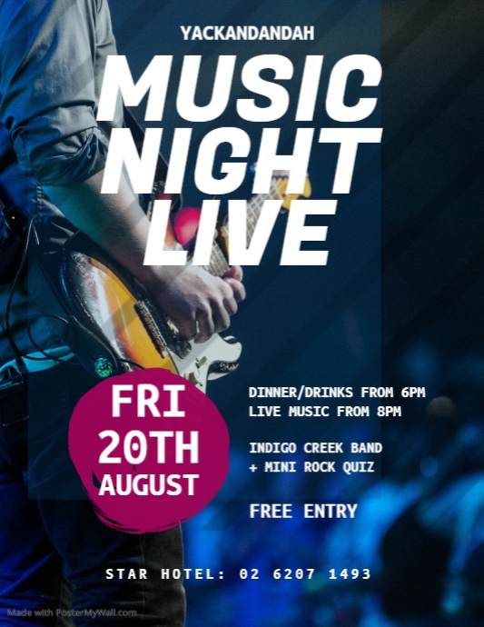 Copy of Band Night Event Flyer | PosterMyWall