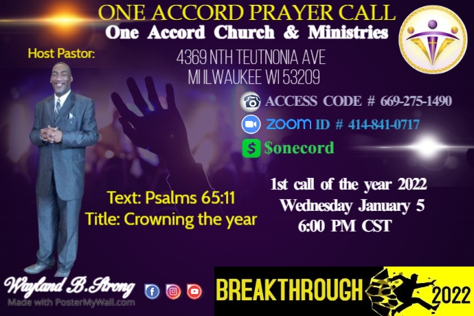 Copy of PRAYER CALL | PosterMyWall