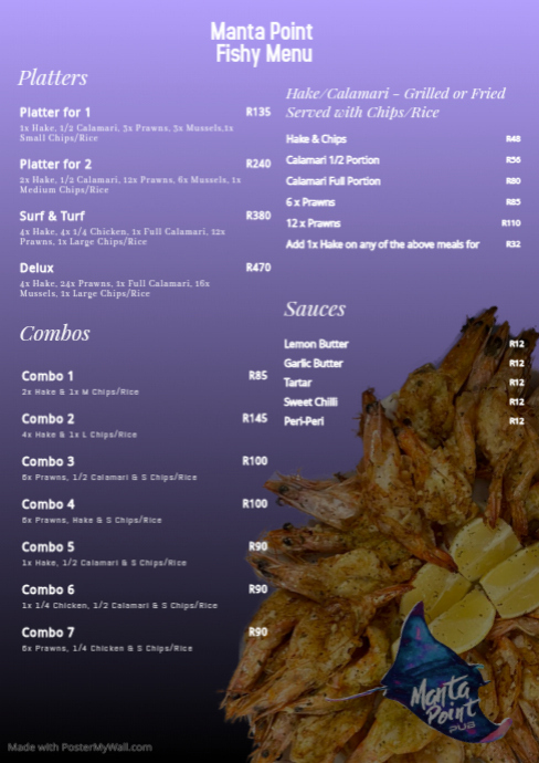Fishy Menu | PosterMyWall