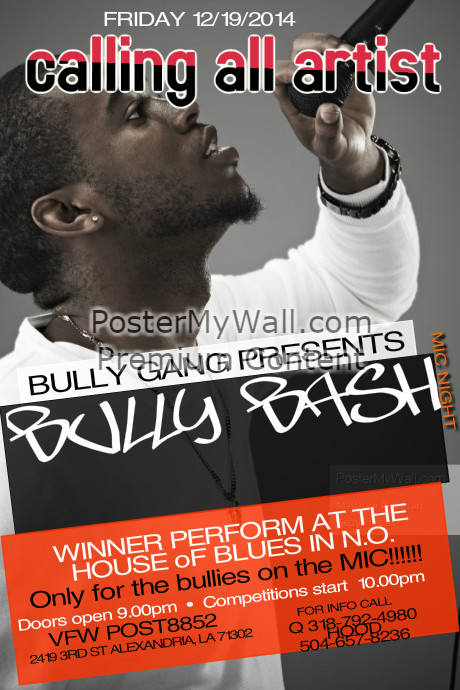 BULLY BASH MIC NIGHT | PosterMyWall