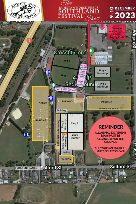 Gore A & P Festival Map | PosterMyWall