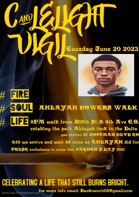 CANDLELIGHT VIGIL FLYER | PosterMyWall