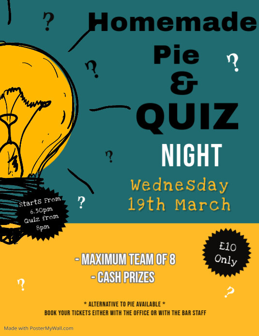 Green Quiz Night Contest Flyer | PosterMyWall