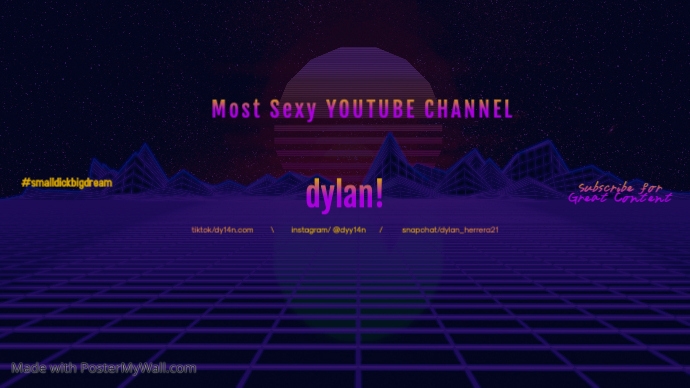 Copy of Copy of Retrowave youtube channel art banner | PosterMyWall