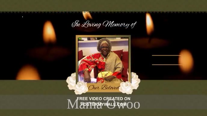 Green In loving memory Digital Display Video | PosterMyWall