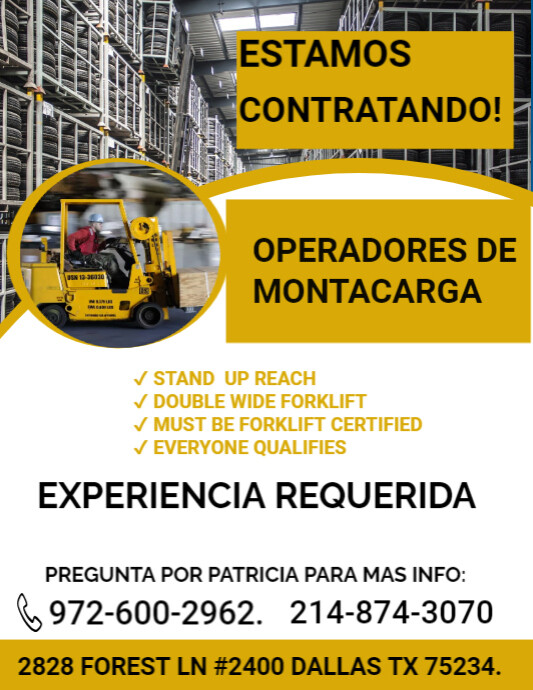 Forklift Service Flyer Template | PosterMyWall