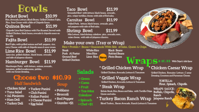 Copy of Deli/ Wrap Menu May 2022 | PosterMyWall