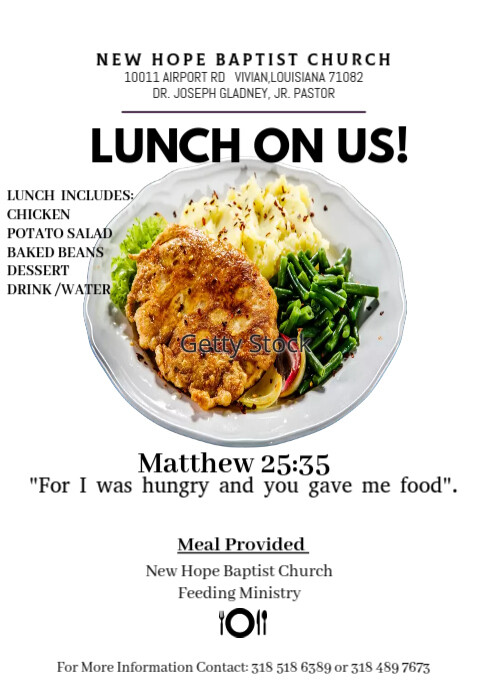 Church Feeding Ministry | PosterMyWall