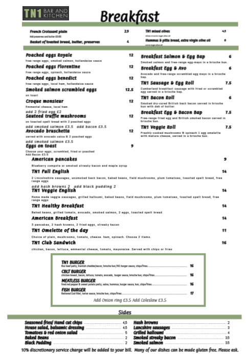 Copy of Breakfast Menu | PosterMyWall