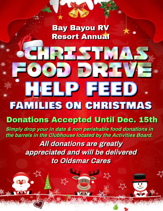 Christmas Food Drive flyer template | PosterMyWall
