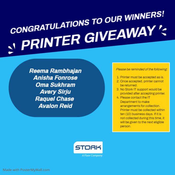 Winners Listing | PosterMyWall