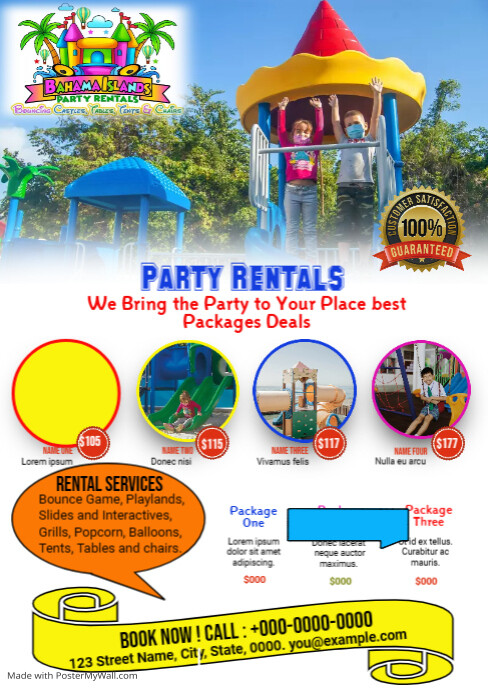Party and Events Rentals Flyer | PosterMyWall