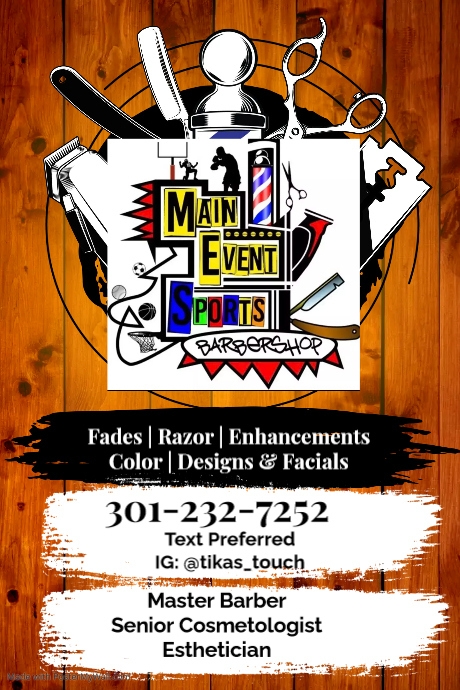 barber shop poster template | PosterMyWall