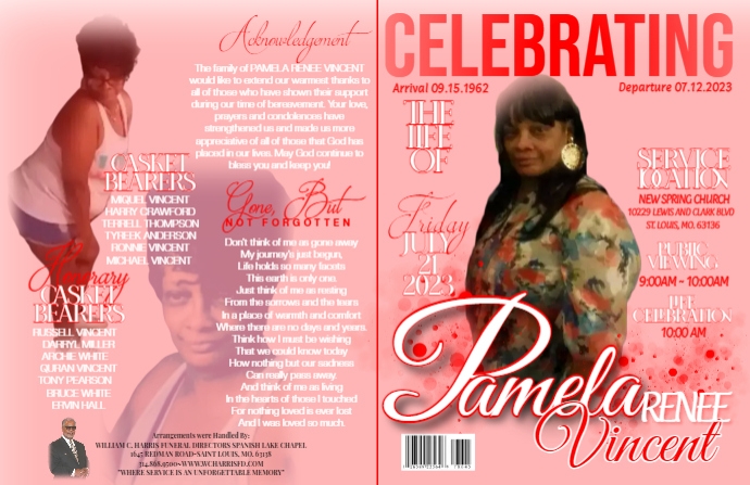 Copy of PAMELA VINCENT COVER | PosterMyWall