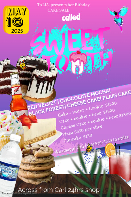 Cake Sale Temp By Nessa Designs | PosterMyWall
