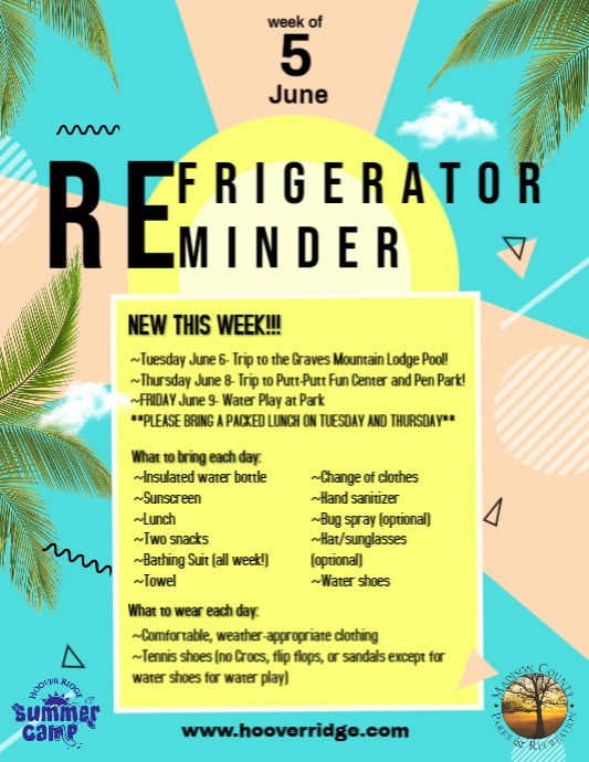 Refrigerator Reminder 06/05 | PosterMyWall
