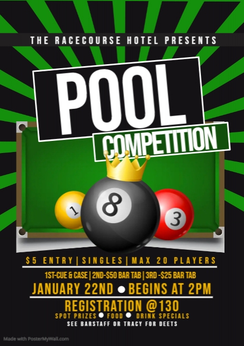 Copy of Pool tournament | PosterMyWall