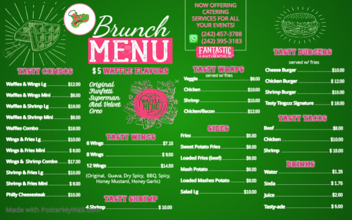Copy of Restaurant Menu | PosterMyWall
