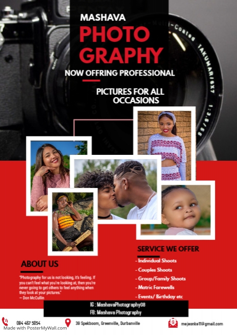 Copy of photography service | PosterMyWall