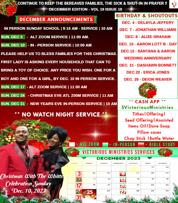 DECEMBER NEWSLETTER 1 | PosterMyWall