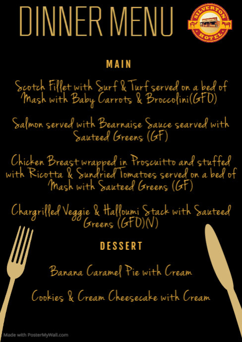 Copy of Dinner Menu Flyer Template | PosterMyWall