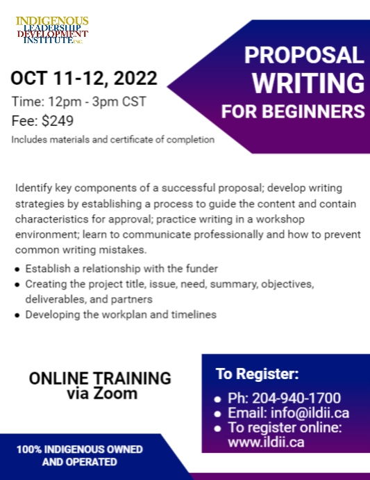 Copy of Proposal Writing for Beginners Poster | PosterMyWall