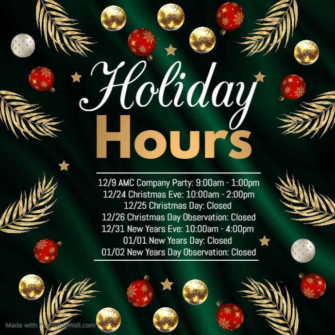 christmas party, holiday party instagram post | PosterMyWall