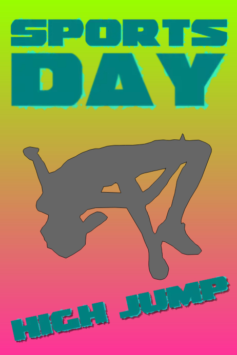 Sports Day-High Jump Template | PosterMyWall