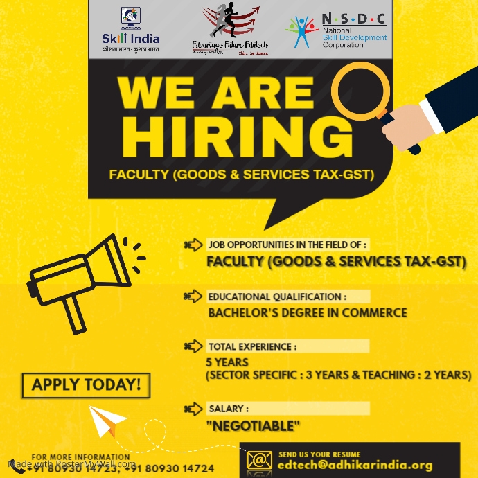 EDVANTAGE GST JOB FLYER | PosterMyWall