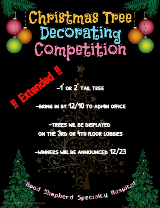 Copy of Christmas tree competition | PosterMyWall