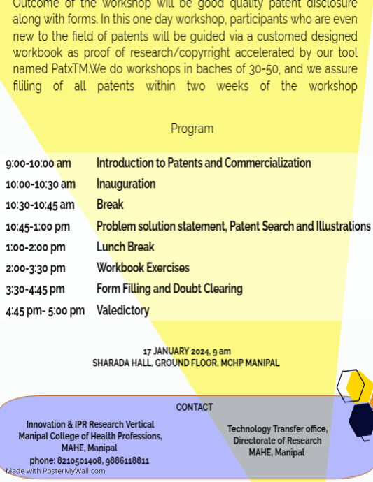 BUSINESS WORKSHOP TEMPLATE | PosterMyWall