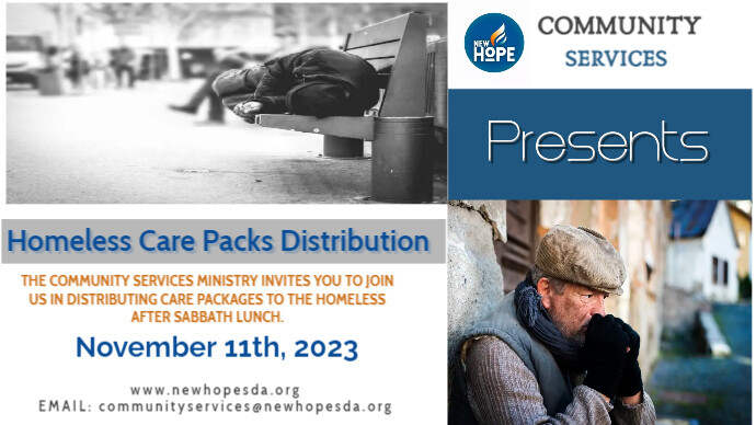 Copy of homeless charity agency postcard advertising (2) | PosterMyWall