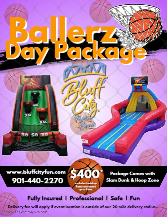 # 8 Ballerz Day Package | PosterMyWall