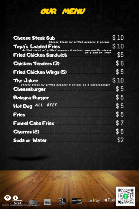 Field Day of the Past Menu | PosterMyWall