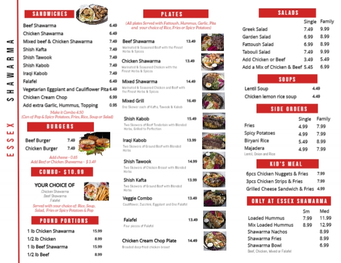 ES Menu 2.5 | PosterMyWall