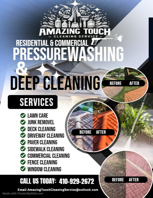 Pressure Washing Services Poster Template | PosterMyWall