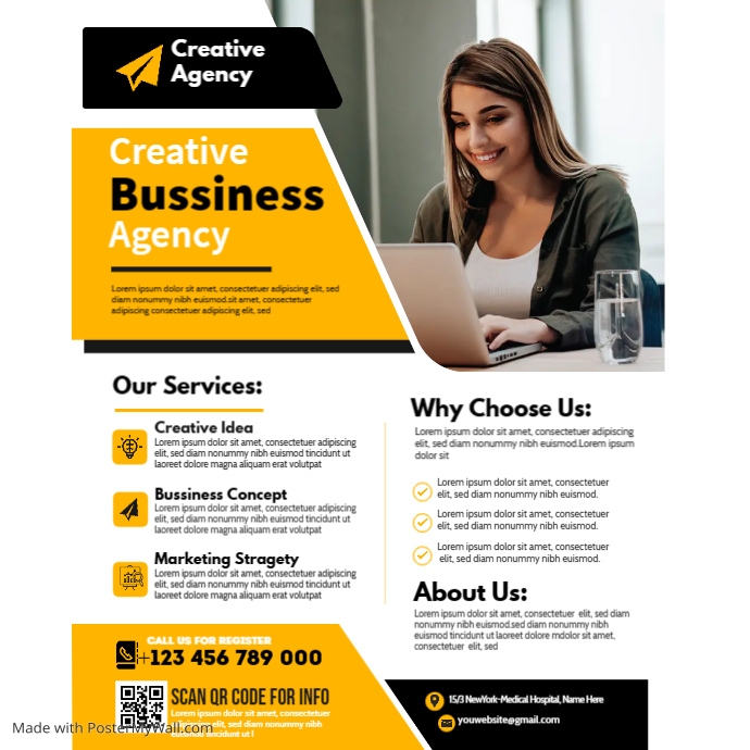 Copy of Creative business agency | PosterMyWall